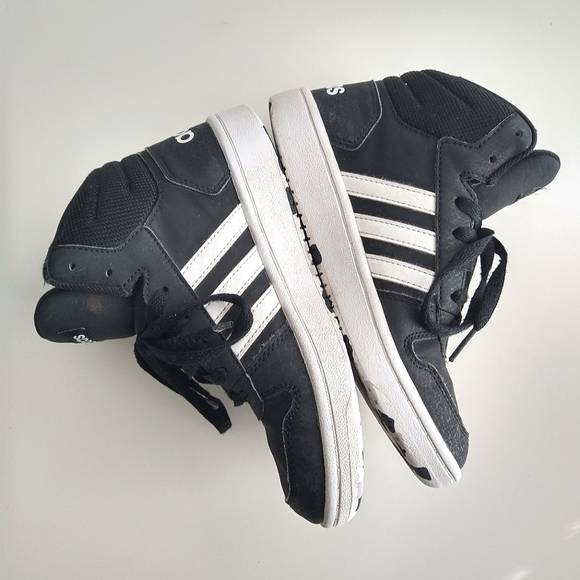 adidas | Shoes | Adidas Hoops High Top Kids Basketball Shoes Size 4 ...